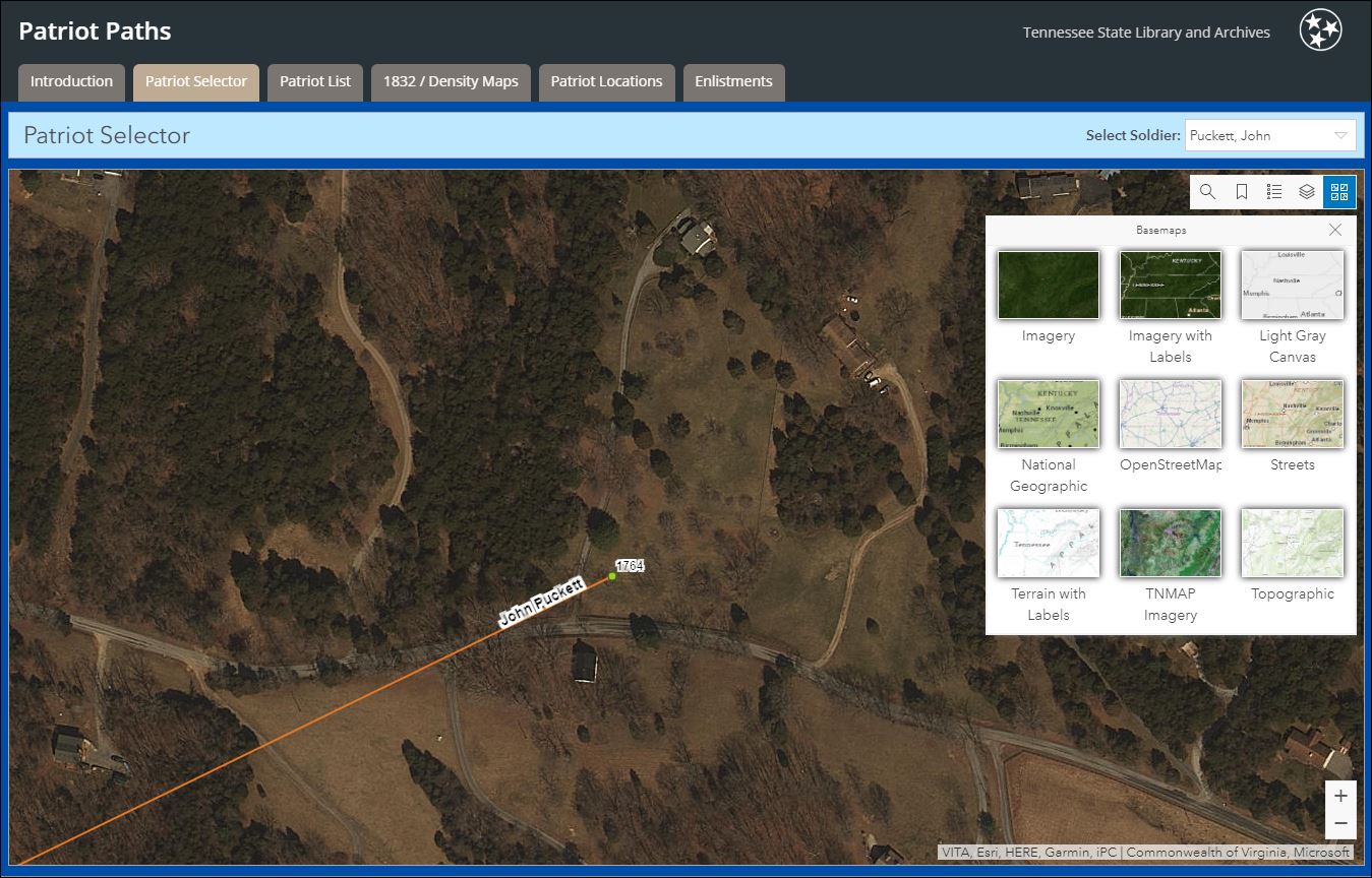 Mapping the Migration of Tennessee Revolutionary War Patriots ...